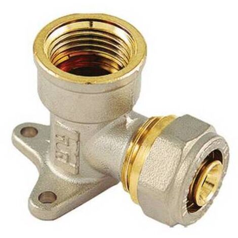 Raccord femelle incurvé avec bride série ins pour multicouche