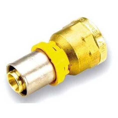 Raccord pour multicouche de gaz femelle droite