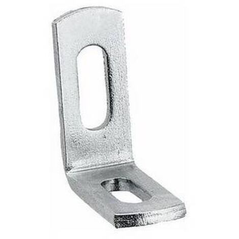 Plaque d'angle à 90° avec deux fentes