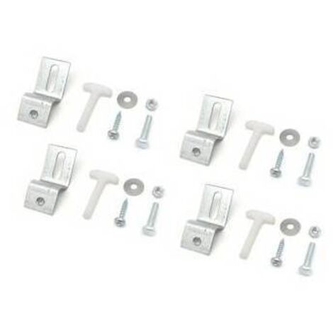 ATTACHES DE FIXATION POUR LAVABOS SOUS PLAN AVEC RÉGLAGE