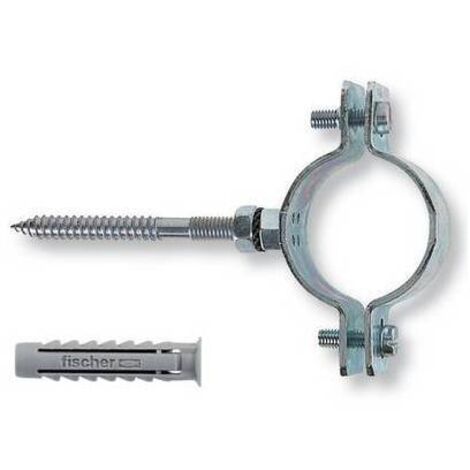 + colliers en acier lourds avec vis et chevilles cps