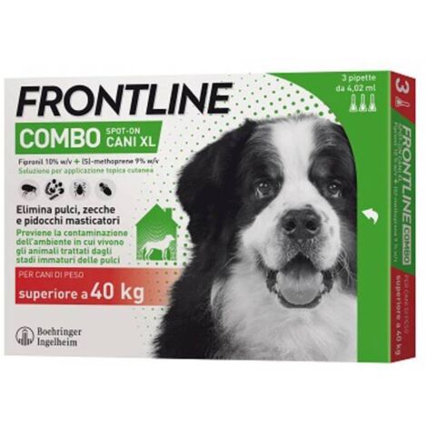 FRONTLINE COMBO 40-60 KG CANI XL 3 PIPETTE