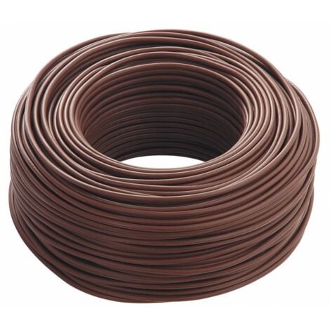 100 x câble électrique sec. 4x1,5 brown fs180r18
