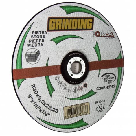 25 x force de disque de meulage x marbre 230x3,2