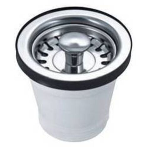 Drain avec panier pour éviers en acier inoxydable