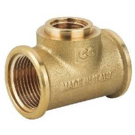 Tee fff réduit en laiton jaune