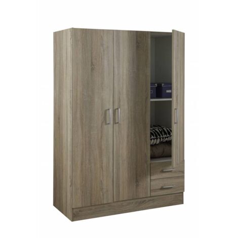 Kit penderie 3a+2c cm.119,5x46,5x184,5h rovere s.