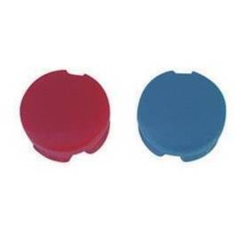 Plaques rouges/bleues pour poignées zucchetti