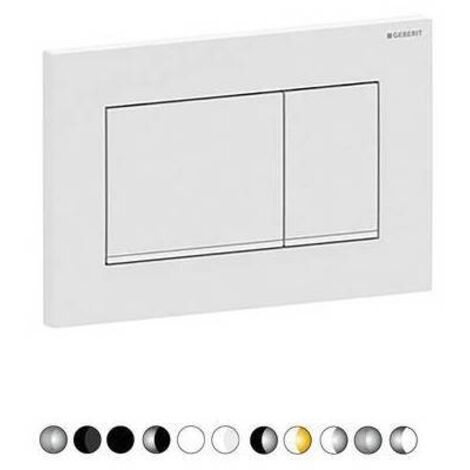 PLAQUE DE COUVERTURE 2 BOUTONS « SIGMA 30 » GEBERIT Dimensions : Blanc ...