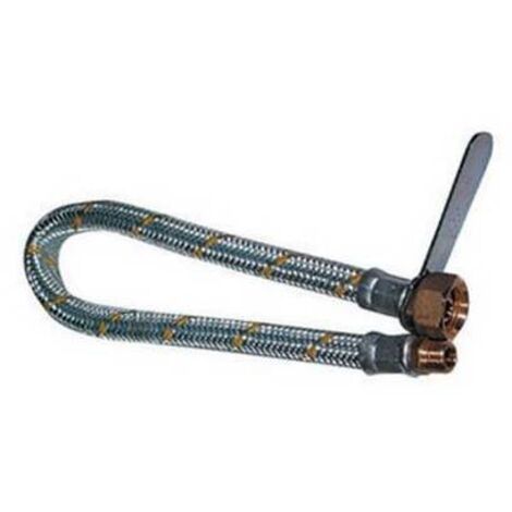 TUYAU FLEXIBLE POUR GAZ MF CM. 50 Dimensions : 3/8 x 1/2