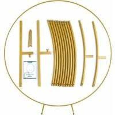 Arche porte décorative pour mariage Rond Dia.2m couleur dorée