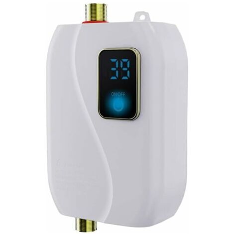 Mini chauffe-eau électrique à réservoir d'eau 3000W Chauffe-eau instantané à température ...