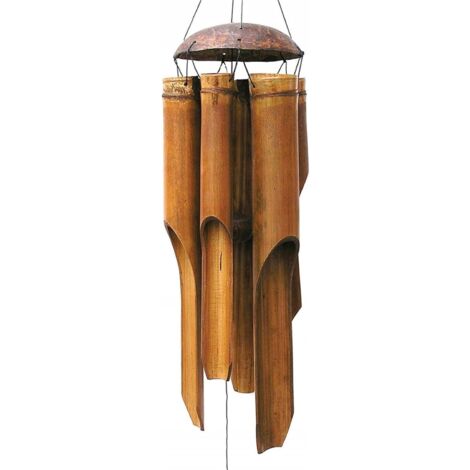 Relaxant Bambou Carillon à Vent Décoration Suspendu Vent Carillon Feng ...