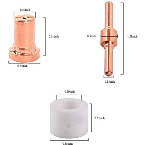 40PCS PT31 Consommables de Découpeuse Plasma Torch pour PT-31 LG-40 ...