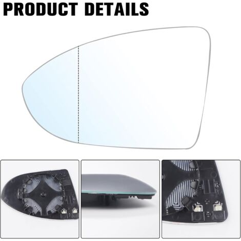 Verre de Rétroviseur Pemplacement pour Golf 7 Chauffant Asphérique avec ...