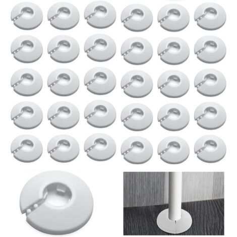 Lot de 30 cache-tuyaux, rosace simple pour tuyau de chauffage, rosace ...