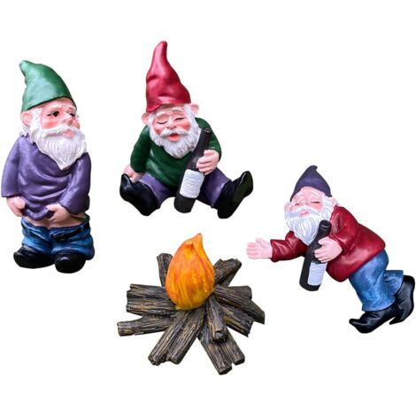 Nain De Jardin Humour Doigt d'honneur Nains Deco Exterieur Sculptures ...