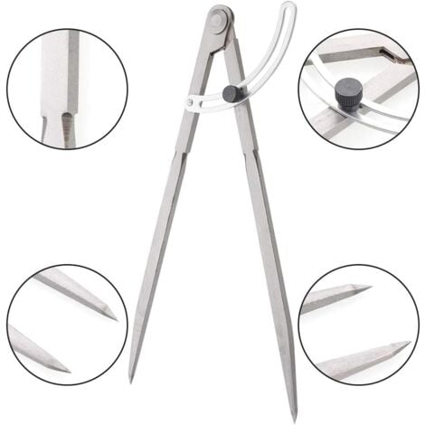 Compas à Pointes Sèches Professionnel en Acier Carbone Compas 300mm ...