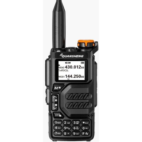 UV-K5 Walkie Talkiest,VHF/UHF FM Walkie Talkies,avec Oreillette et USB Base de Chargement ...