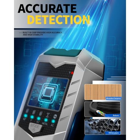 Scanner mural, écran LCD de précision 5 en 1, détecteur de montants ...