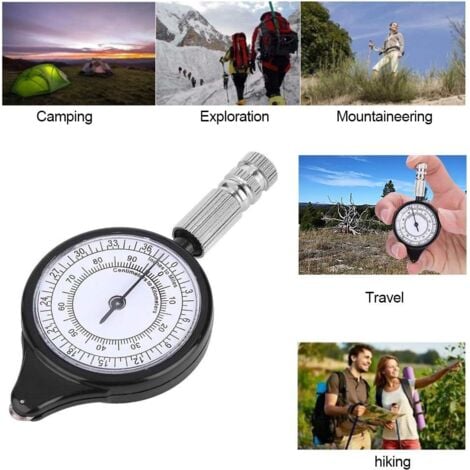 4 Pièces Map Measurer,Mini Outdoor Map Odometer Map Measuring Gauge ...