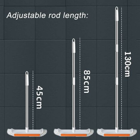 Balai Brosse Sol avec Long Manche 130CM,Brosse Sol Rigide avec Raclette ...