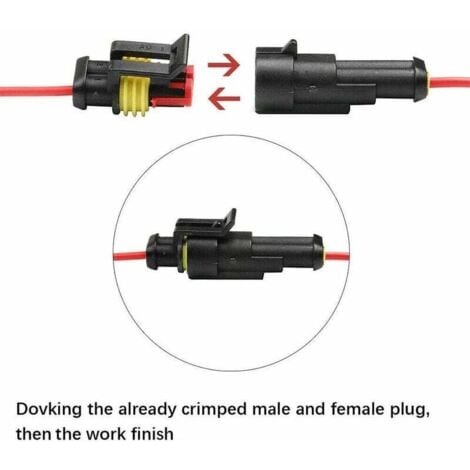 Lot de 352 connecteurs électriques étanches pour voiture, 1, 2, 3 ou 4 broches, assortiment de ...