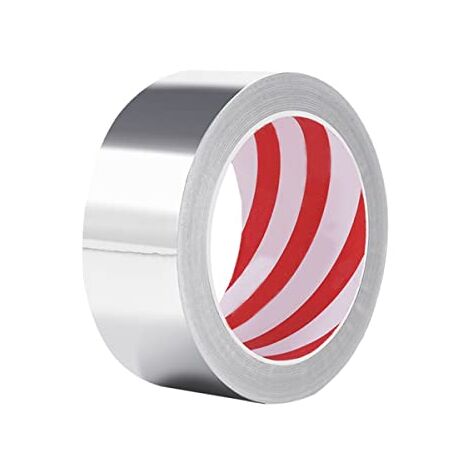 Ruban Adhésif Aluminium, 50mm x 10m, Ruban Aluminium Autocollant, 1 ...