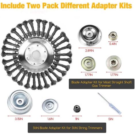 Tête de coupe indestructible de 8 pouces - lame de coupe incassable, tête de coupe en fil d ...