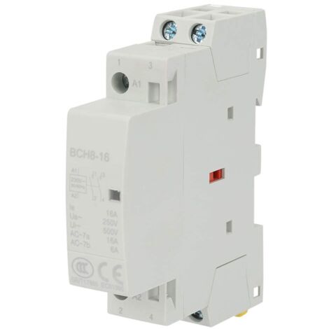 SUNXURY,220V / 230V 16A AC Contacteur Domestique 2P 2NO Contacteur Courant Alternatif de Ménage ...
