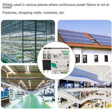 SUNXURY Commutateur de transfert automatique double puissance 2P,contrôleur de synchronisation ...