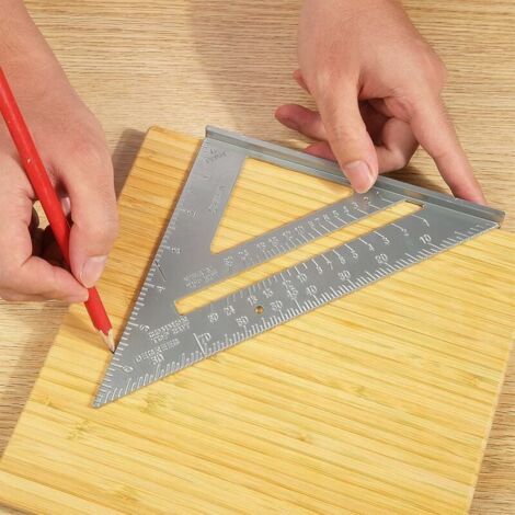 Equerre Menuisier Multifonction 4 en 1 en Aluminium pour Menuiserie ...