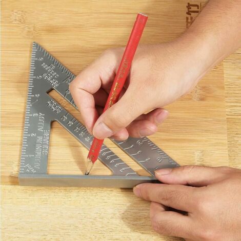 Equerre Menuisier Multifonction 4 en 1 en Aluminium pour Menuiserie ...