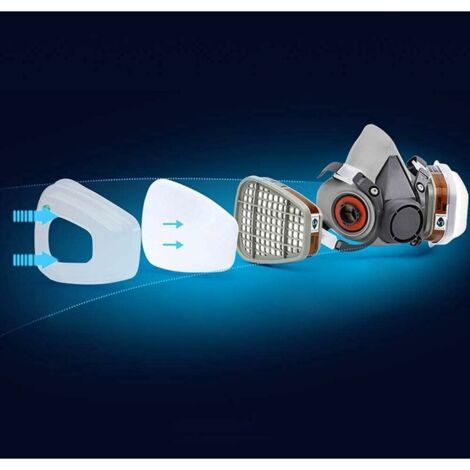 Masque de Protection Respiratoire Réutilisable, Anti gaz, Anti ...