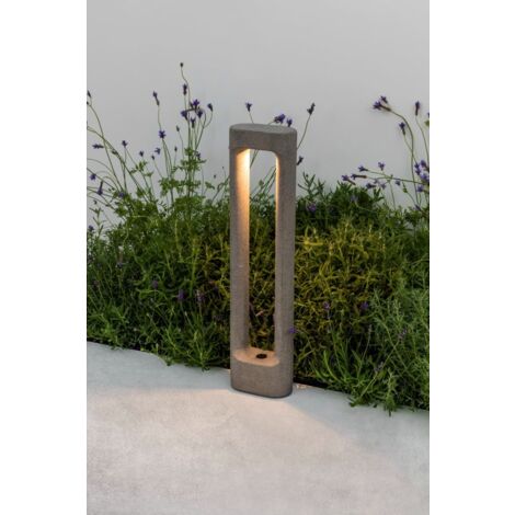 Borne extérieure en ciment TOTEM 611 Faro Barcelona gris béton IP44 ...