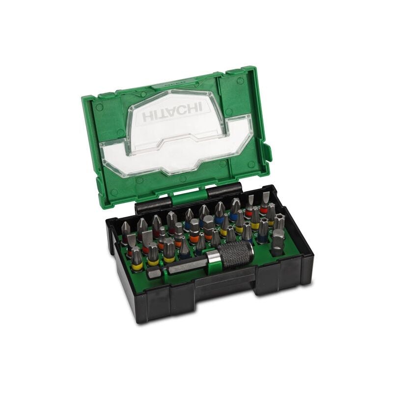 Hitachi / Hikoki Bitsatz Bit-Box (Box I) 32-tlg. PH, PZ, Torx, Schlitz, Hex