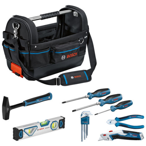 Bosch Combo Kit ProClick Tasche GWT 20 und Handwerkzeug-Set 9-tlg.