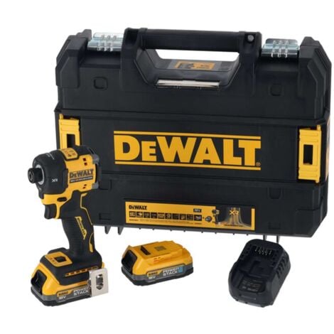 DeWALT Hydraulischer Akku-Schlagschrauber DCF870E2T, 1/4" 18V 2x 1,7Ah und Ladegerät in TSTAK