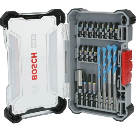 Bosch PRO Impact Schrauberbits und Multi Construction Bohrer Set, 20-tlg.