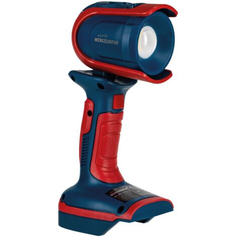Echter Werkzeugfan LED Akku-Handlampe 580 Lumen, 18V Multi-Akku System