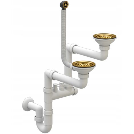 BETA GOLD KITCHEN MIXER + GOLD SIPHON