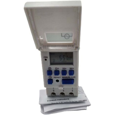AlwaysH LCD Timer Weekly Electric Timer Digital Timer Switch 15A(220V)