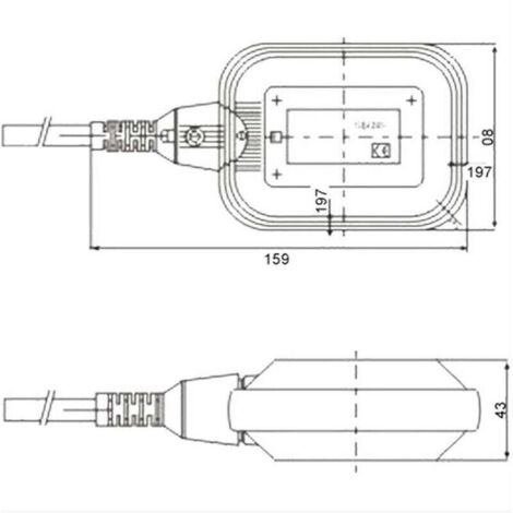 AlwaysH 4m 250V 16A Float switch for submerged pump