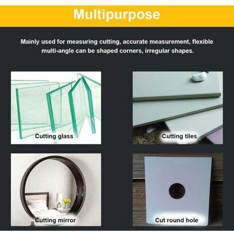 AlwaysH Circular Glass Cutter with Suction Cup Cutting Tools, Diamond ...