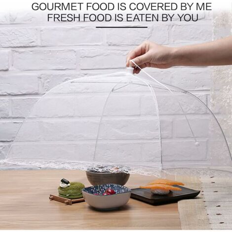 AlwaysH Foldable Food Cover, Mesh Food Cover, Mosquito Net Food Cover ...