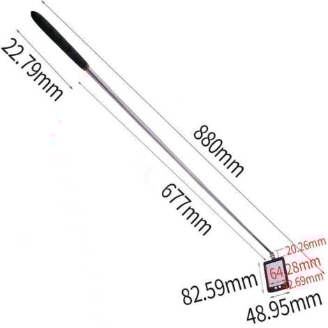 AlwaysH Inspection Mirror Telescopic Rectangular Swivel Extension Tool ...