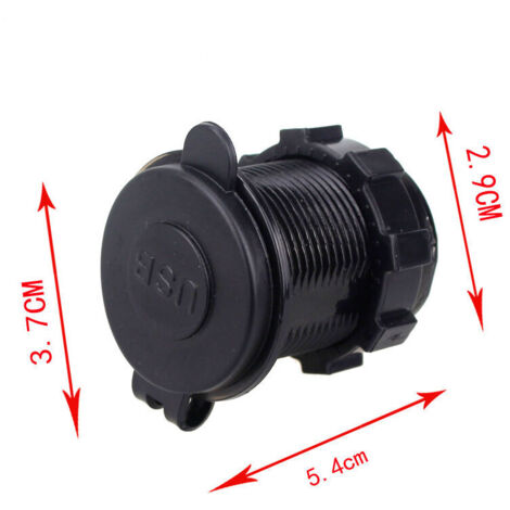 AlwaysH 12/24 Volt 2.1A 5 Volt recessed double USB socket for caravans ...