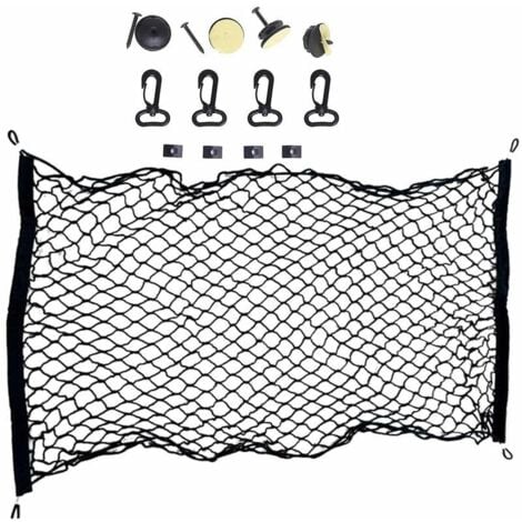 AlwaysH Car Luggage Net, Elastic Nylon Trunk Net 115x60cm Protective ...