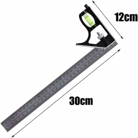 AlwaysH Square Measuring Tools,Combination Square 300mm,Stainless Steel ...