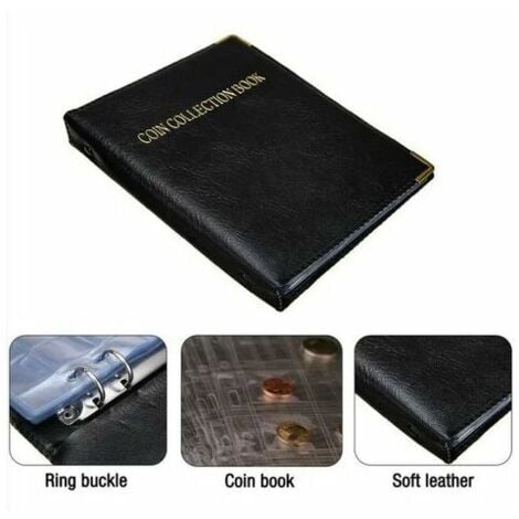 AlwaysH 480 Pockets Coin Collection Album, Leather Coin Album, Paris ...